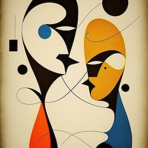 Miró Meets Picasso Printable Wall Art, Joan Miro Art Poster, Instant ...