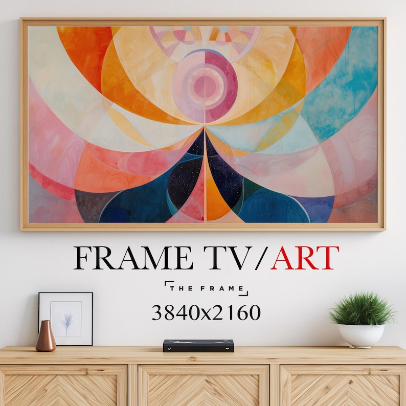 Frame TV Art, Hilma Af Klint, Samsung the Frame, Sacred Geometry Art ...