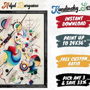 Kandinsky Poster, Kandinsky Art Print, Kandinsky Inspired Printable ...