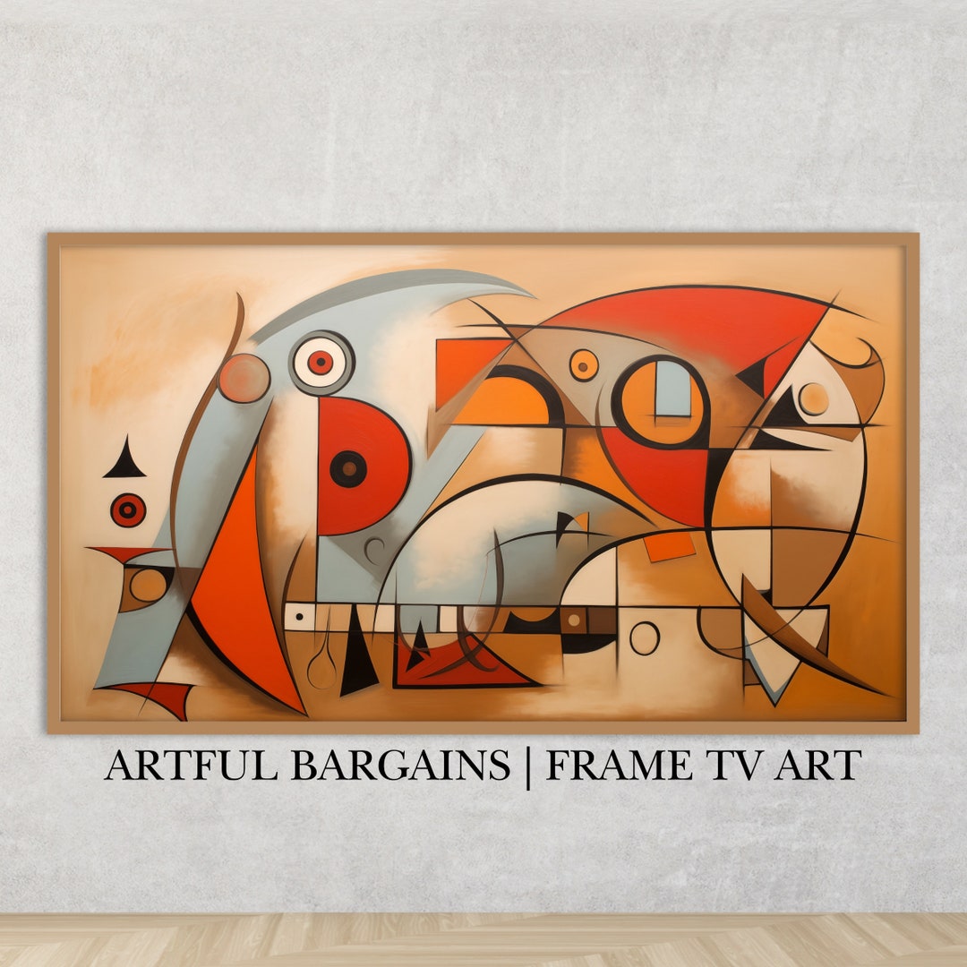 Frame TV Art, Abstract Art, Picasso Cubism, Miro Biomorphic, Geometric ...