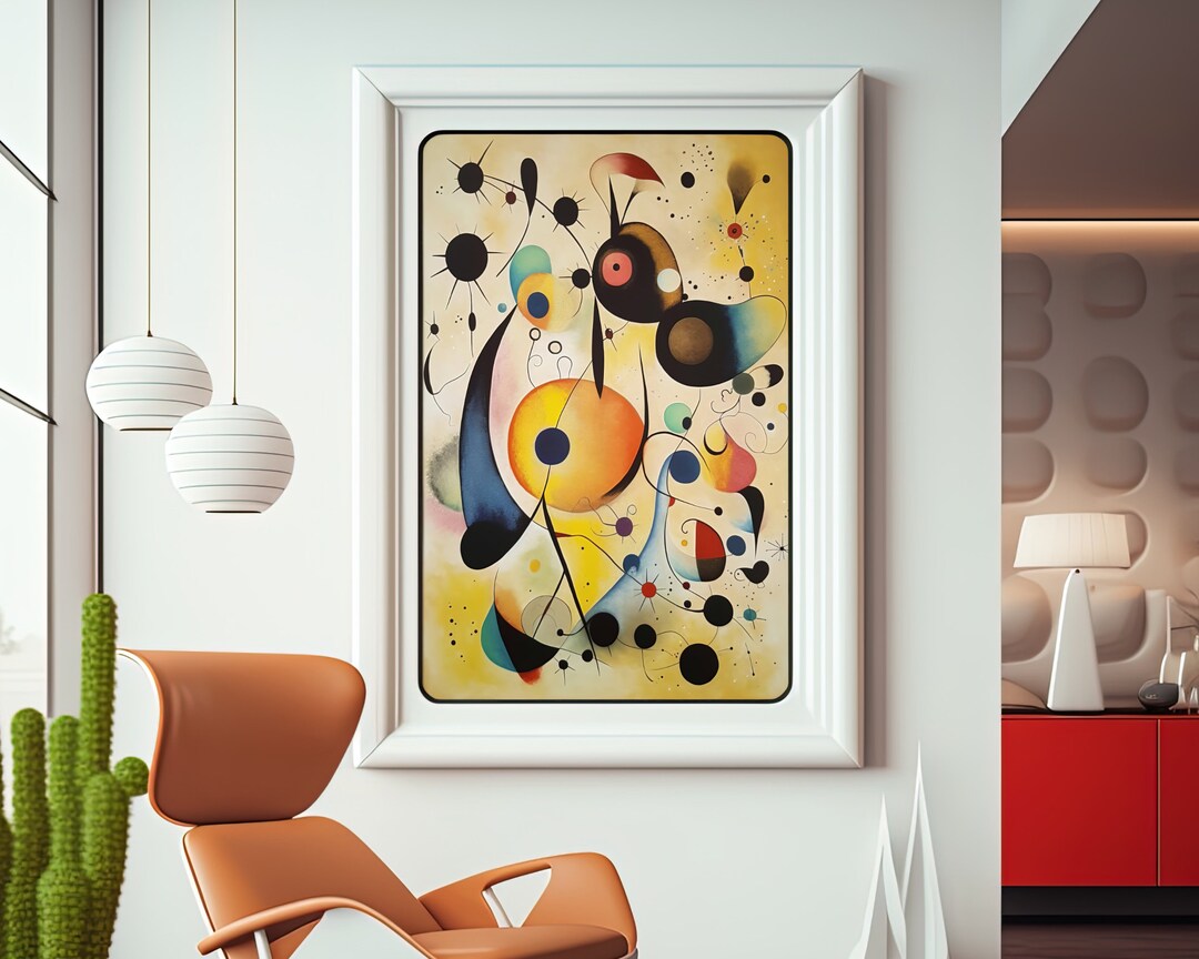 Joan Miro Art Print, Abstract Surrealism, Miro Poster, Miro Inspired ...