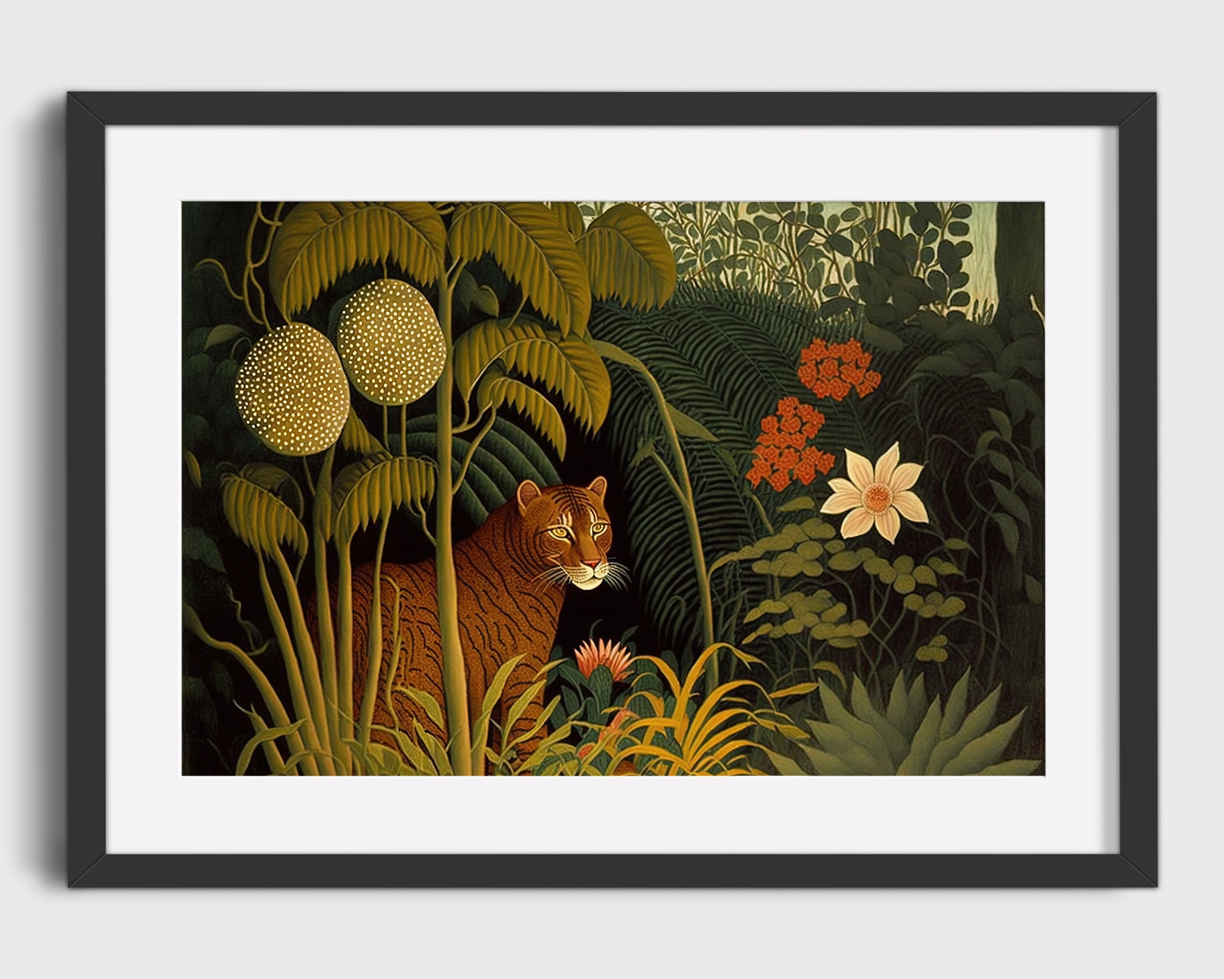 Henri Rousseau Art Print, Exotic Art, Rousseau Inspired Printable Wall ...