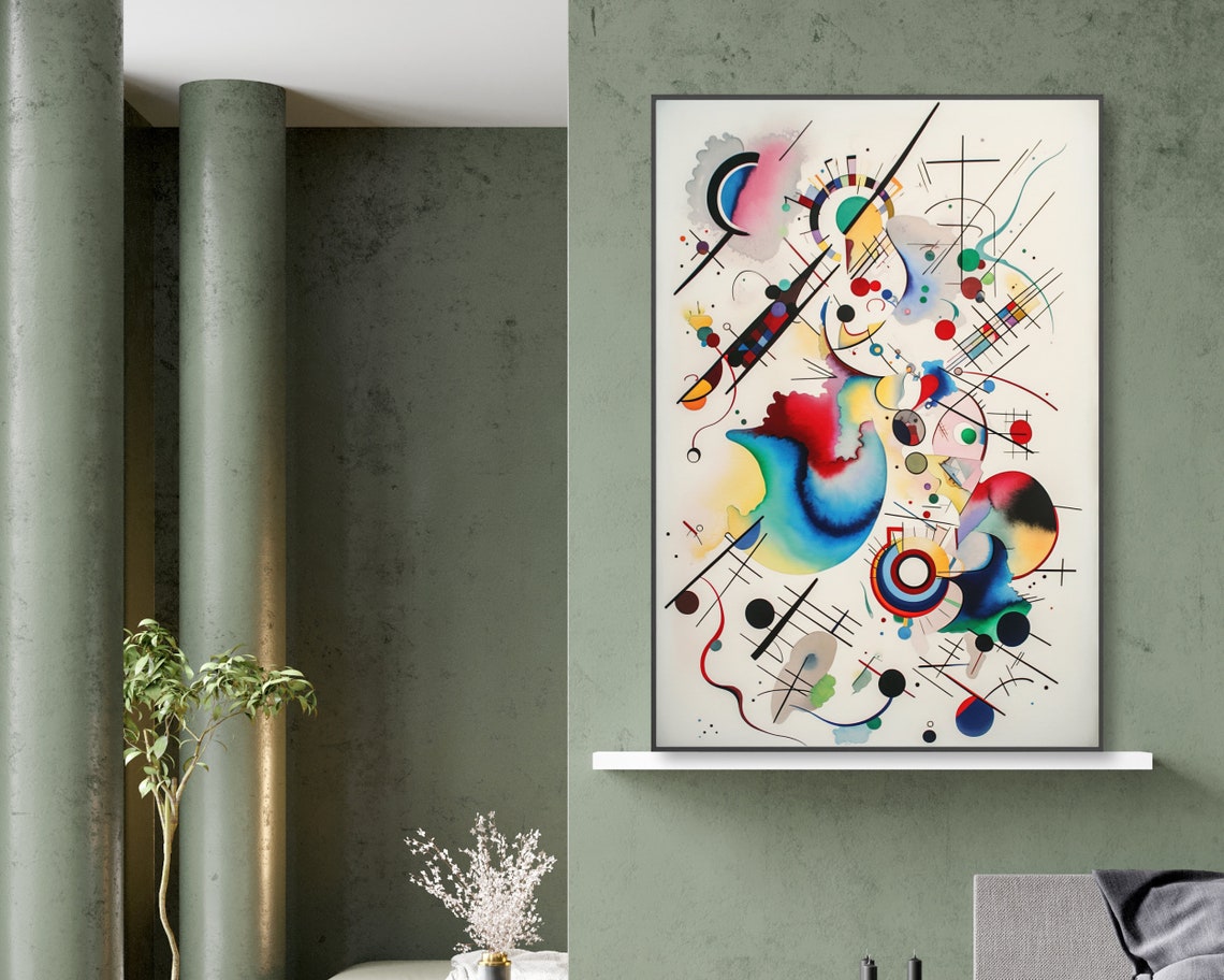 Kandinsky Poster, Kandinsky Art Print, Kandinsky Inspired Printable ...