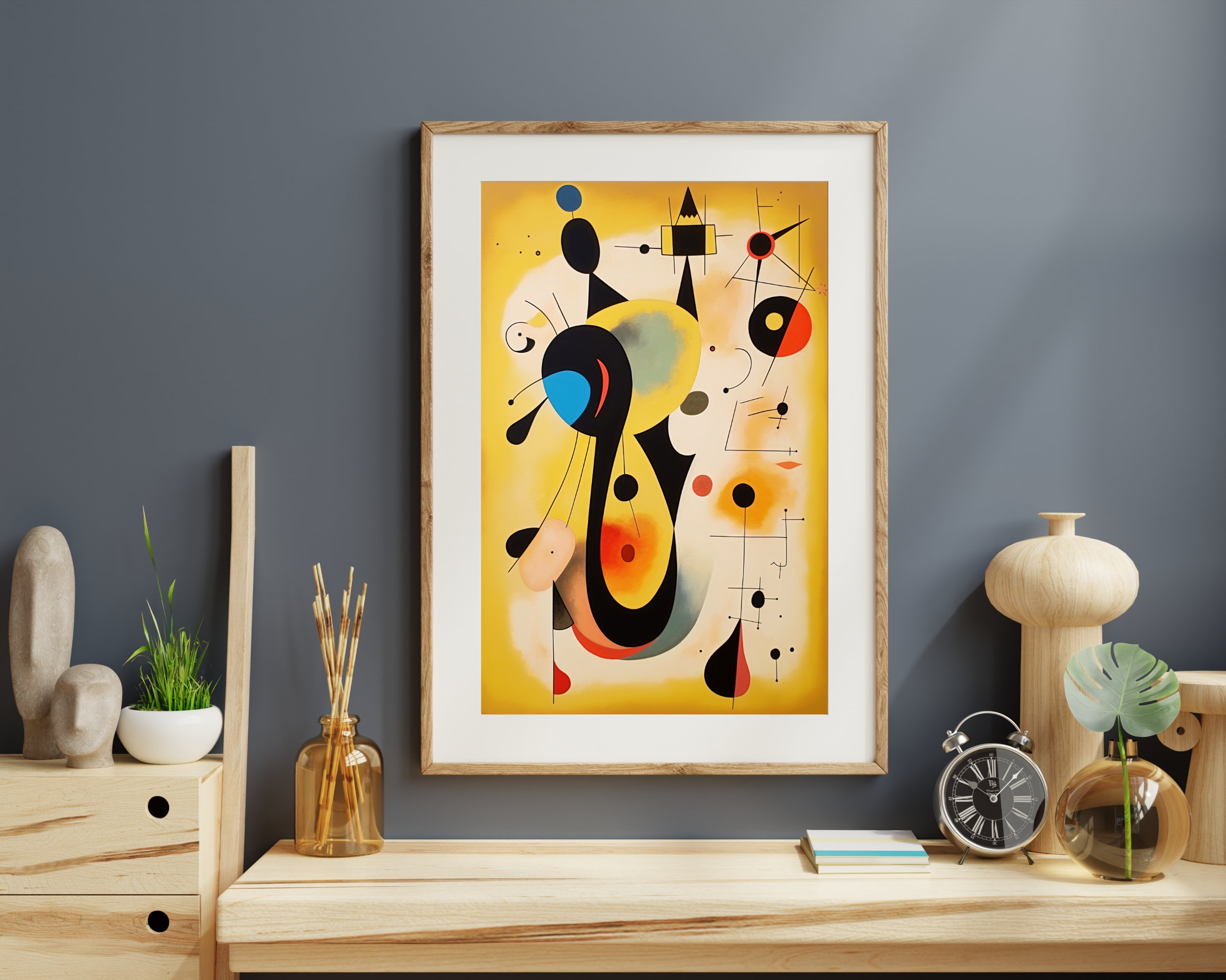 Miro Poster, Joan Miro Art Print, Abstract Surrealism, Miro Inspired ...