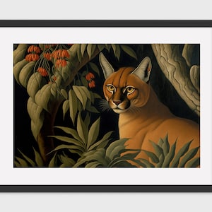 Henri Rousseau Art Print, Exotic Art, Rousseau Inspired Printable Wall ...
