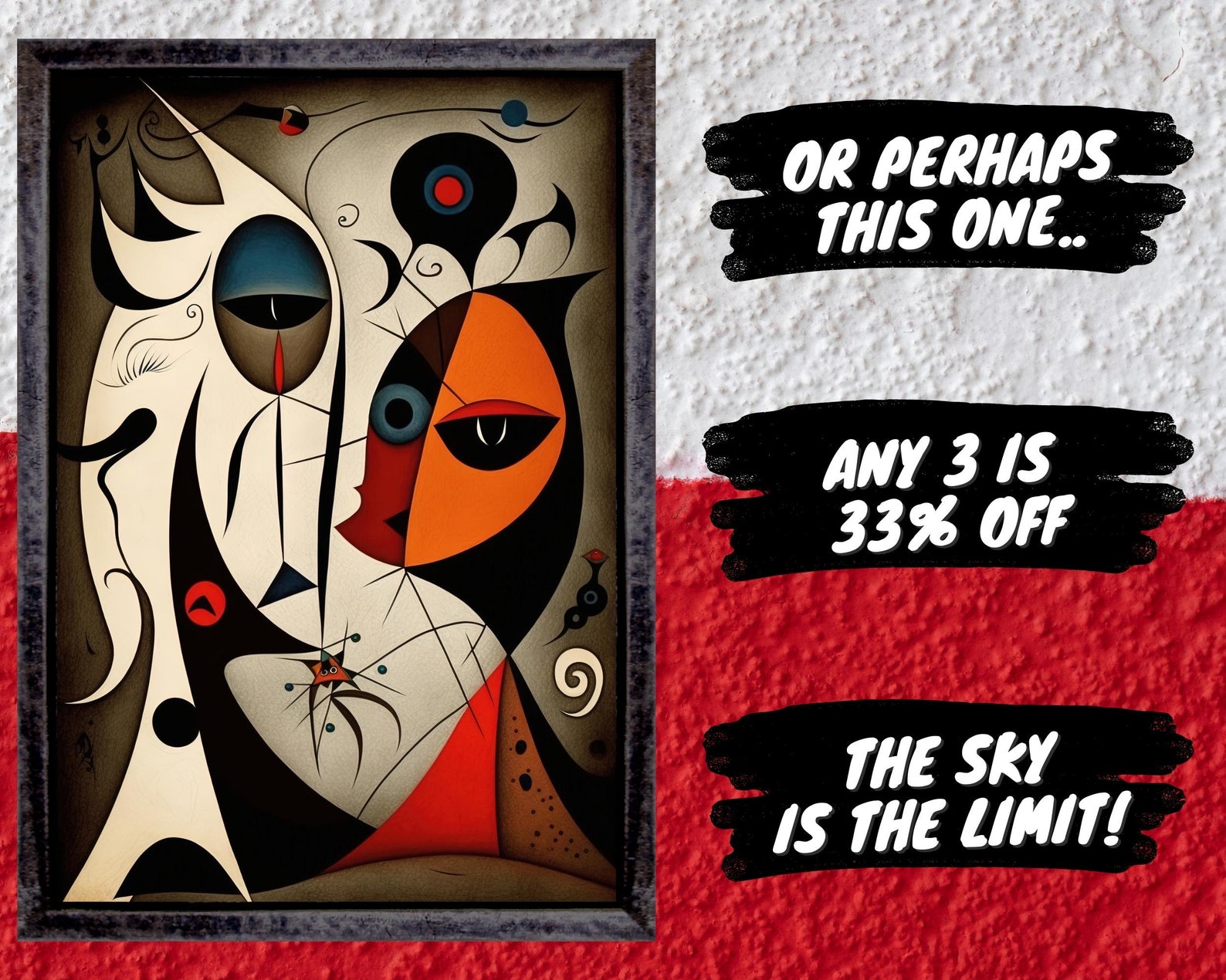 Miró Meets Picasso Printable Wall Art, Joan Miro Art Poster, Instant ...