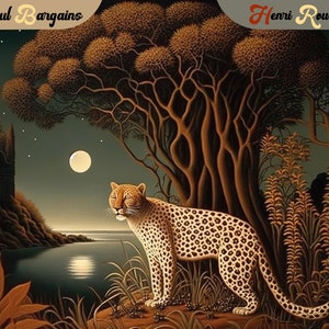 Henri Rousseau Art Print, Exotic Art, Rousseau Inspired Printable Wall ...