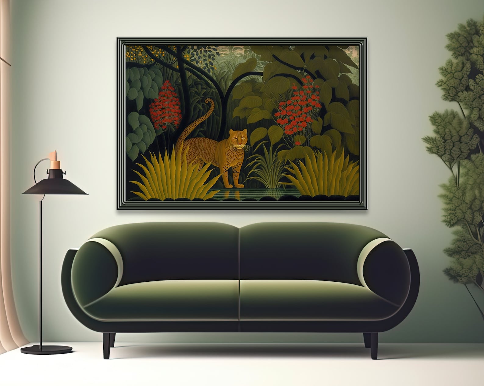 Henri Rousseau Art Print, Rousseau Inspired Printable Wall Art, Exotic ...