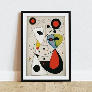 Joan Miro Art Print, Miro Poster, Miro Inspired Printable Wall Art ...