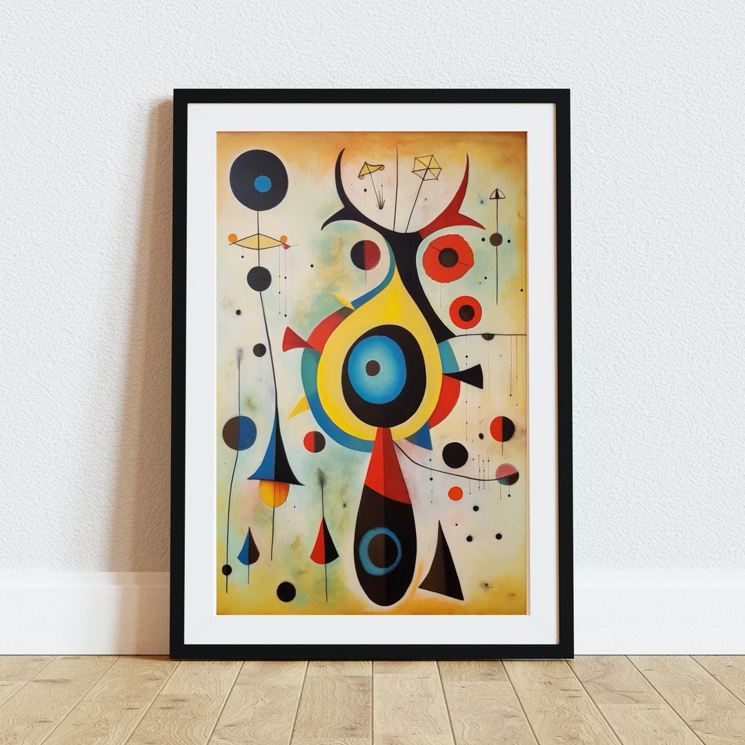 Miro Print Joan Miro Poster Miro Inspired Printable Wall - Etsy