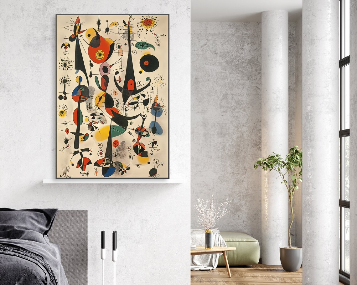 Joan Miro Art Print, Miro Poster, Miro Inspired Printable Wall Art ...