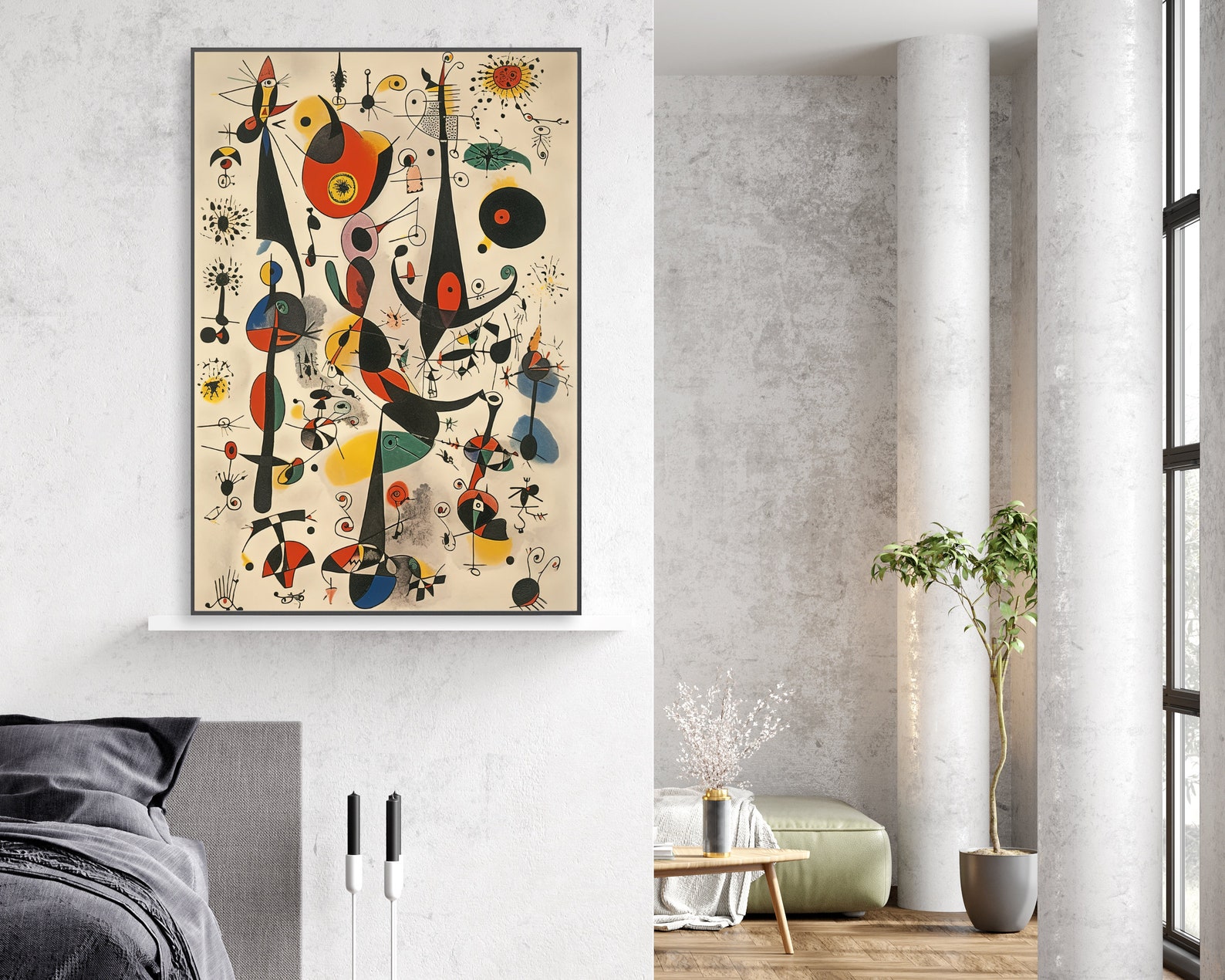 Joan Miro Art Print, Miro Poster, Miro Inspired Printable Wall Art ...