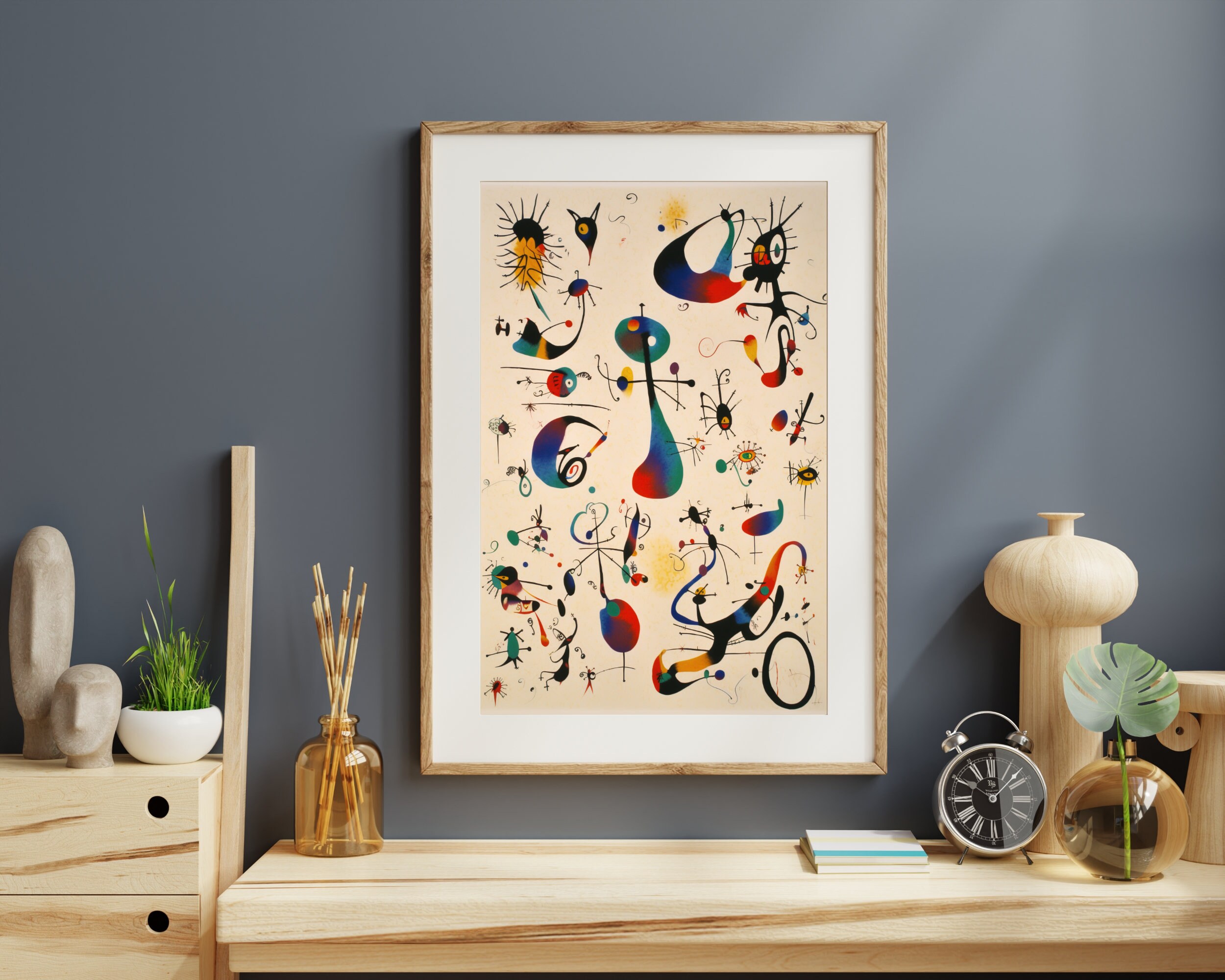 Joan Miro Art Print, Miro Inspired Printable Wall Art, Miro Poster ...