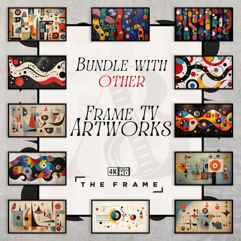 Samsung Frame TV Art, Abstract Art, Picasso Cubism, Geometric Art, LG ...