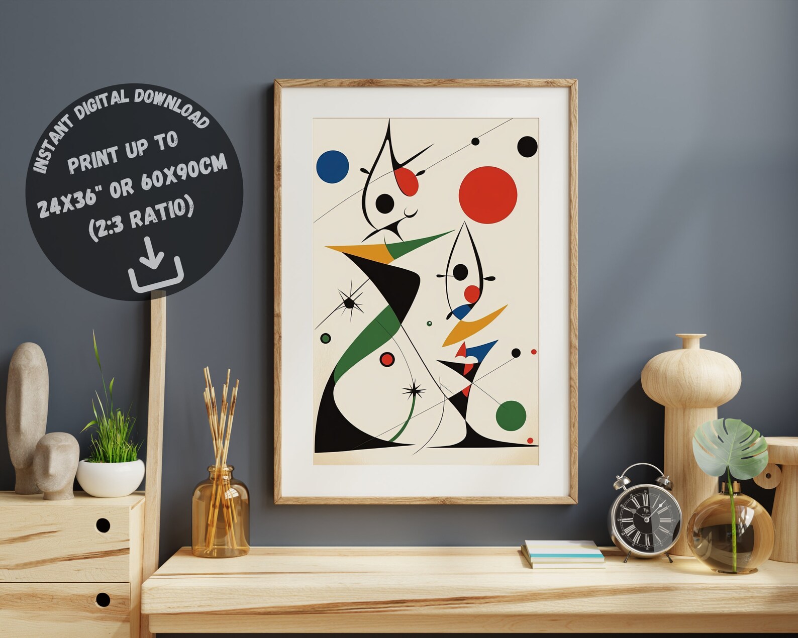 Joan Miro Art Print, Miro Poster, Miro Inspired Printable Wall Art ...