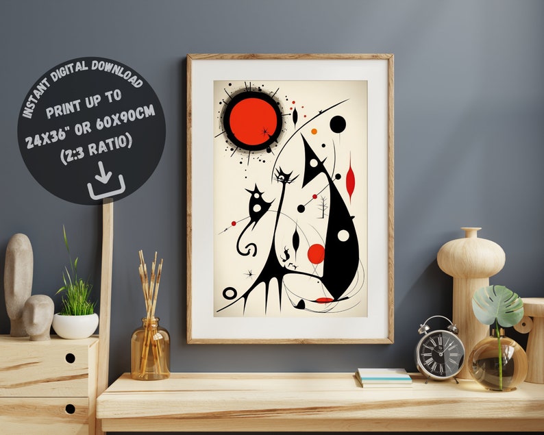 Miro Poster, Joan Miro Art Print, Instant Digital Download, Miro ...