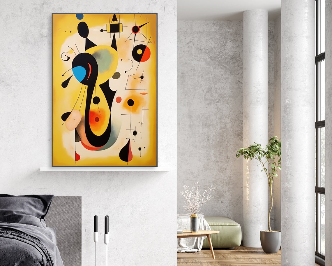 Miro Poster Joan Miro Art Print Abstract Surrealism Miro - Etsy