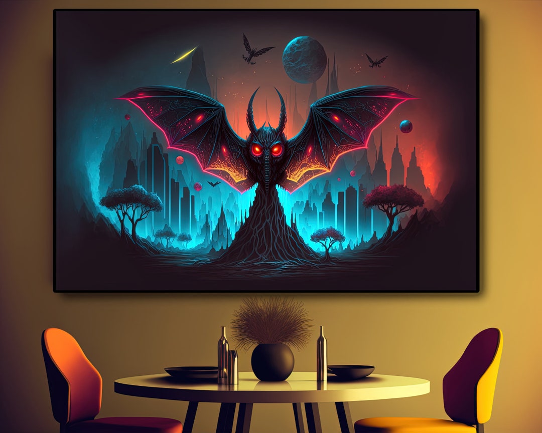 Mothman Print, Digital Download, Point Pleasant, West Virginia ...