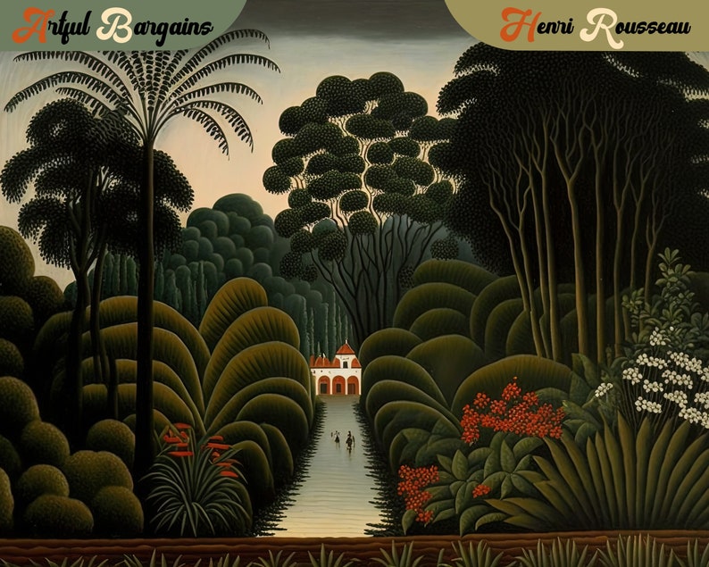Henri Rousseau Art Print, Vintage Tropical Jungle Painting, Rousseau ...