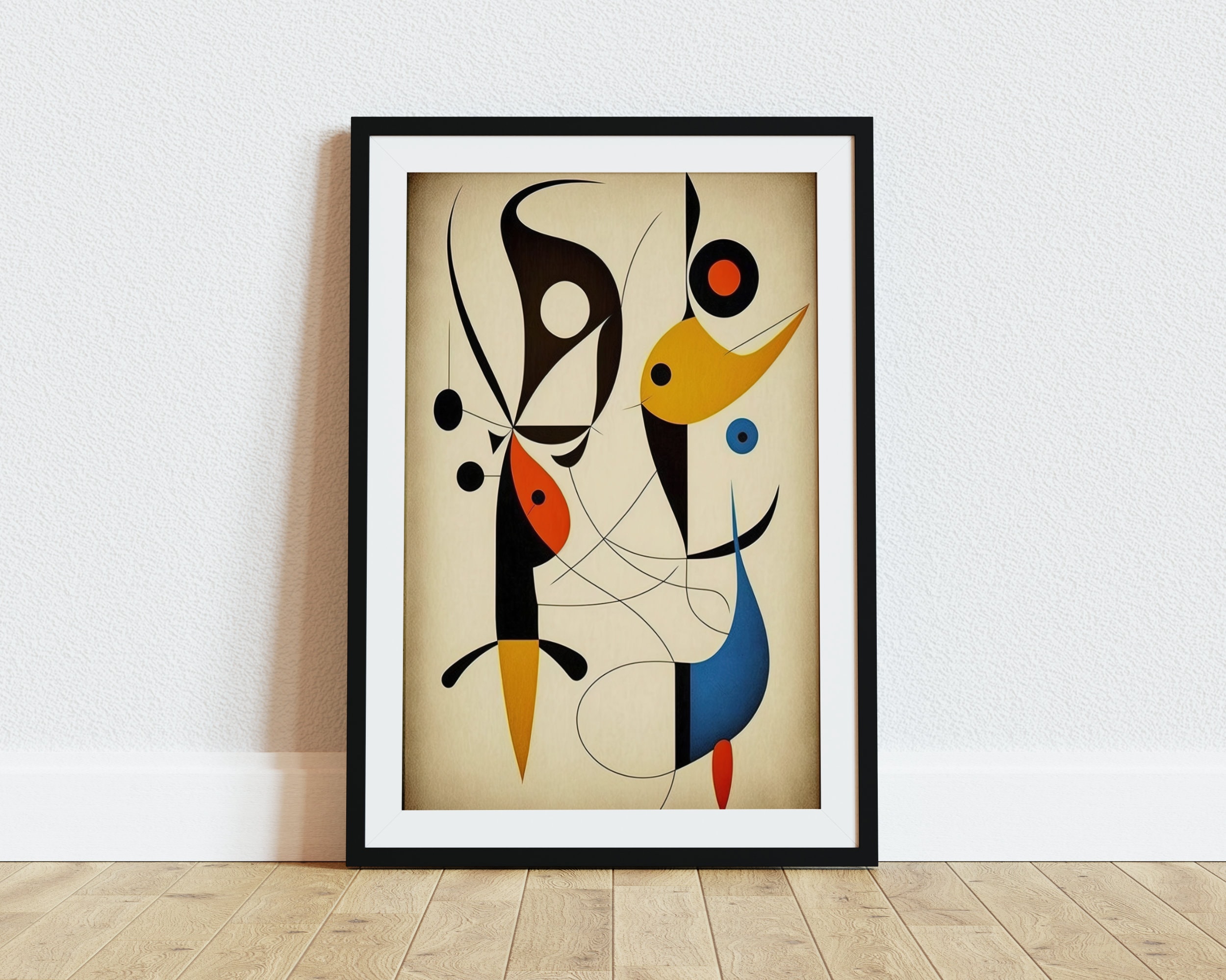 Picasso Meets Miro Printable Wall Art, Joan Miro Art Poster, Instant ...