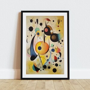 Joan Miro Art Print, Abstract Surrealism, Miro Poster, Miro Inspired ...