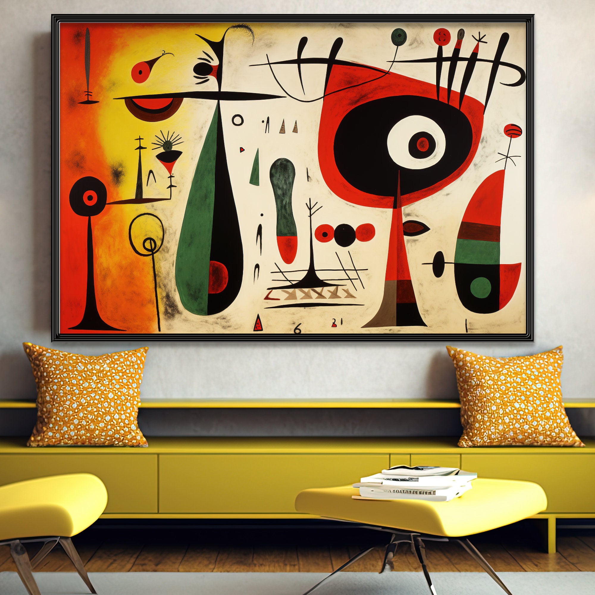Joan Miro Art Print Miro Poster Miro Inspired Printable Wall - Etsy