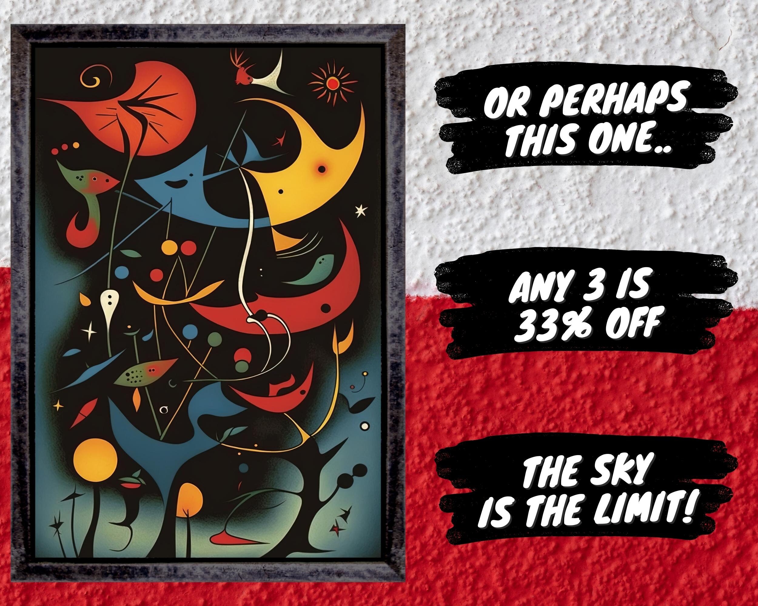 Joan Miro Art Print, Miro Poster, Miro Inspired Printable Wall Art ...