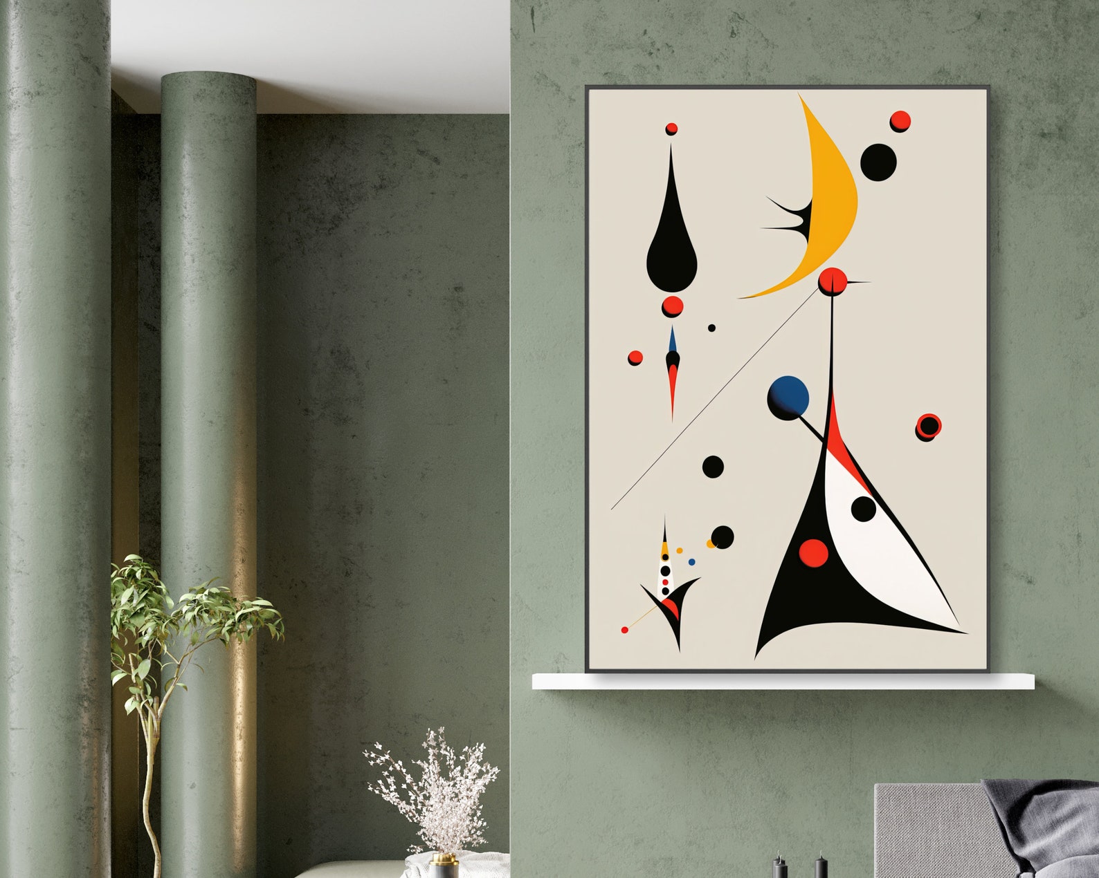 Joan Miro Art Print, Miro Inspired Printable Wall Art, Instant Digital ...