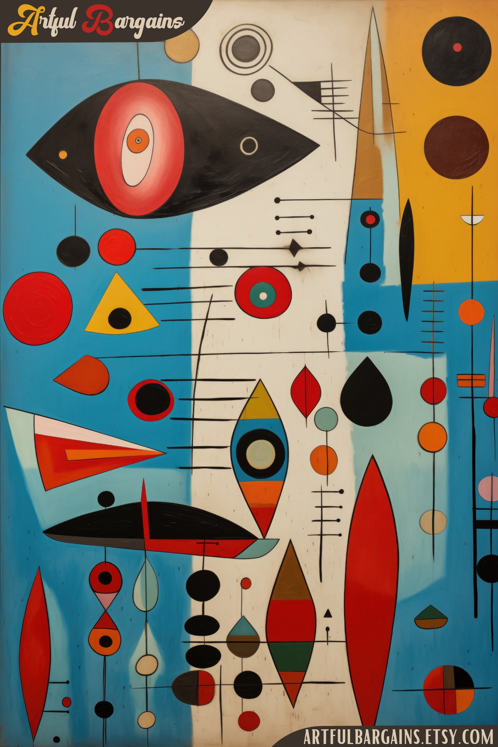Miro Art Print, Klee Art, Digital Download, Miro Inspired Printable ...