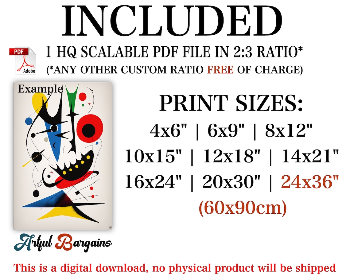 Miro Poster, Joan Miro Art Print, Instant Digital Download, Miro ...