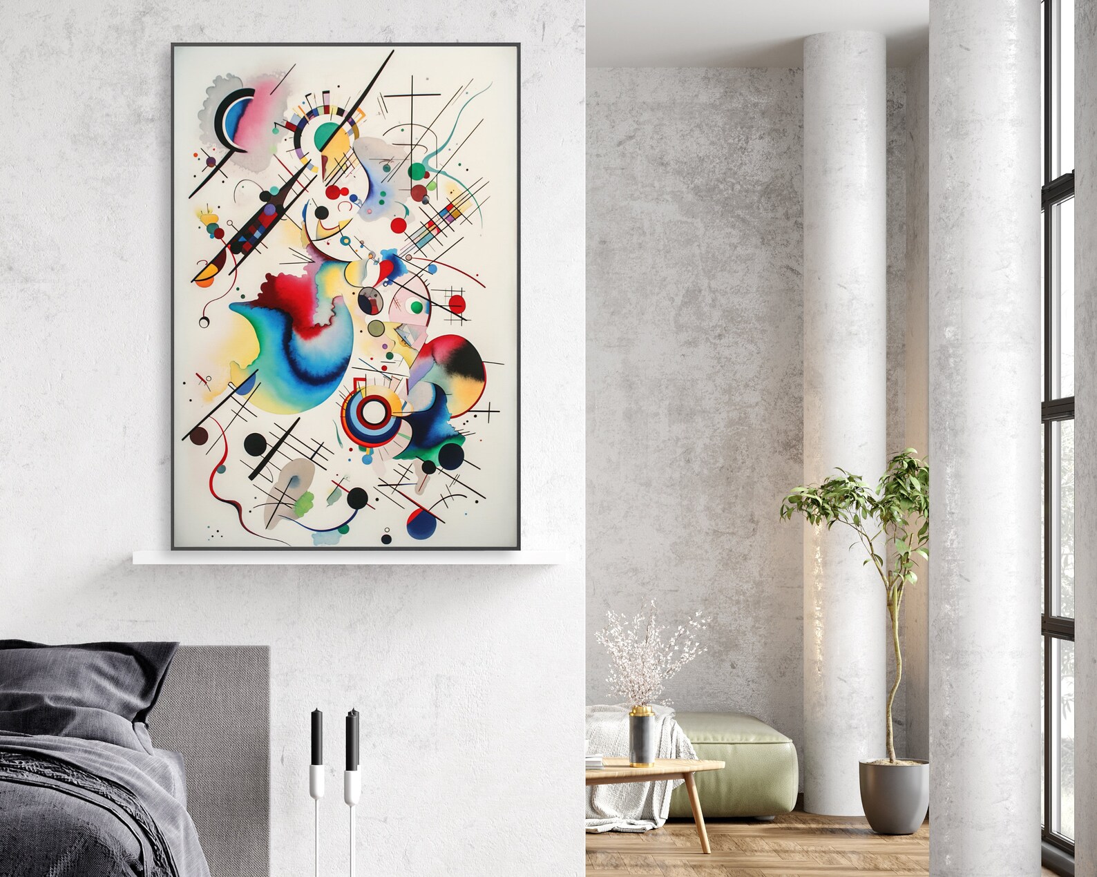 Kandinsky Poster, Kandinsky Art Print, Kandinsky Inspired Printable ...