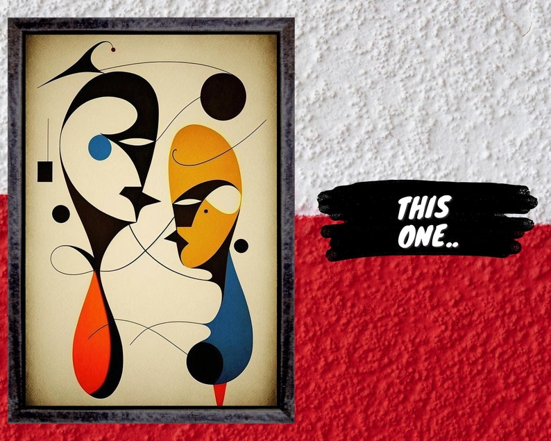 Miró Meets Picasso Printable Wall Art, Joan Miro Art Poster, Instant ...