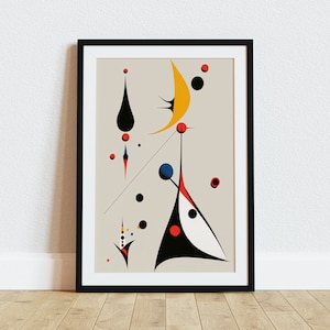 Joan Miro Art Print, Miro Inspired Printable Wall Art, Instant Digital ...