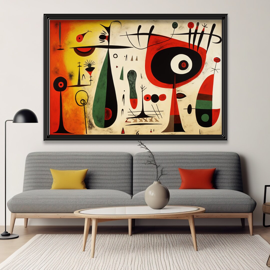 Joan Miro Art Print Miro Poster Miro Inspired Printable Wall - Etsy