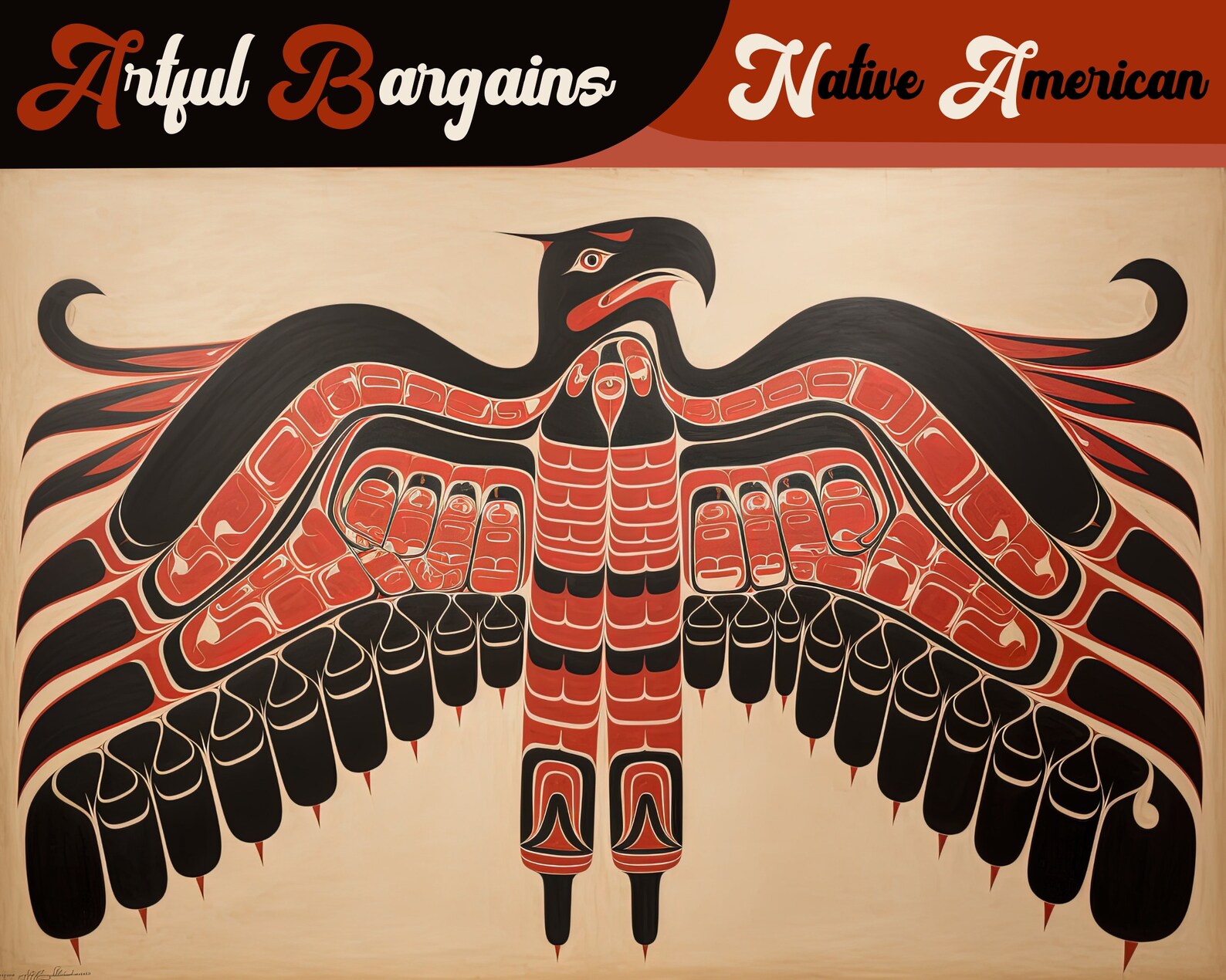 Haida Tribal Art Print, Pacific Northwest, Native American, Printable ...