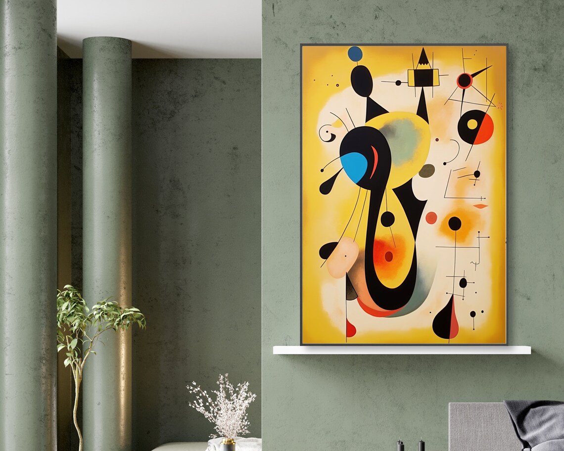 Miro Poster Joan Miro Art Print Abstract Surrealism Miro - Etsy
