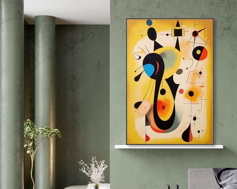 Miro Poster Joan Miro Art Print Abstract Surrealism Miro - Etsy