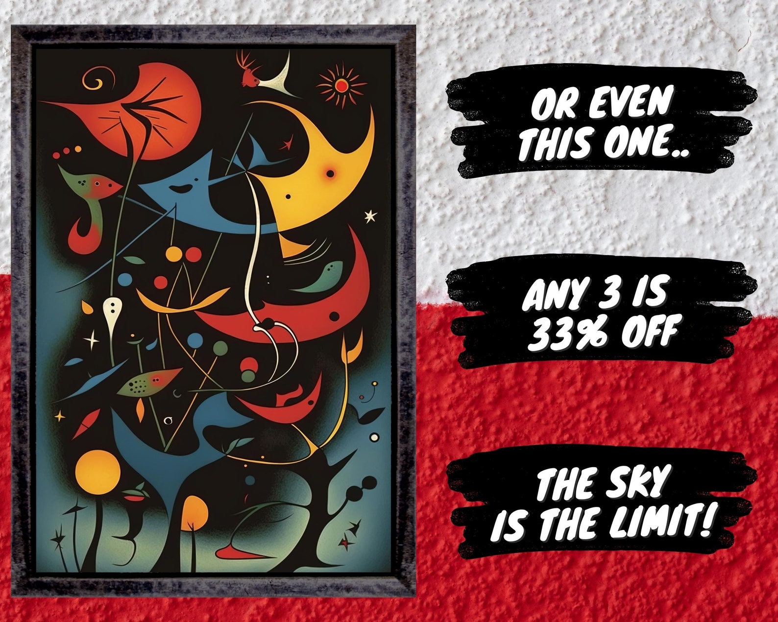 Miro Poster, Miro Inspired Printable Wall Art, Joan Miro Art Print ...