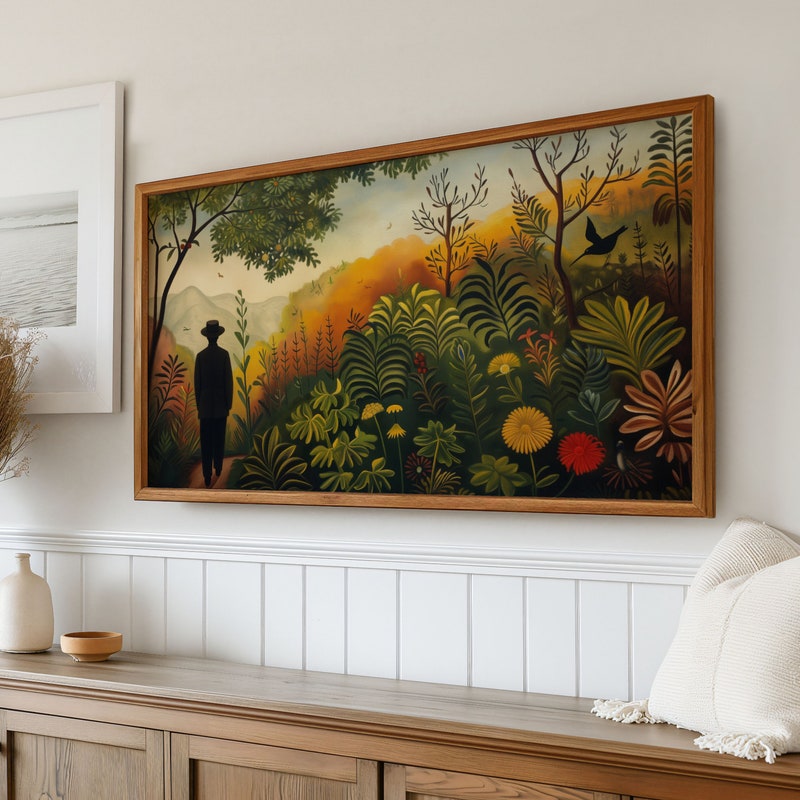 Wallpaper Henri Rousseau - Etsy