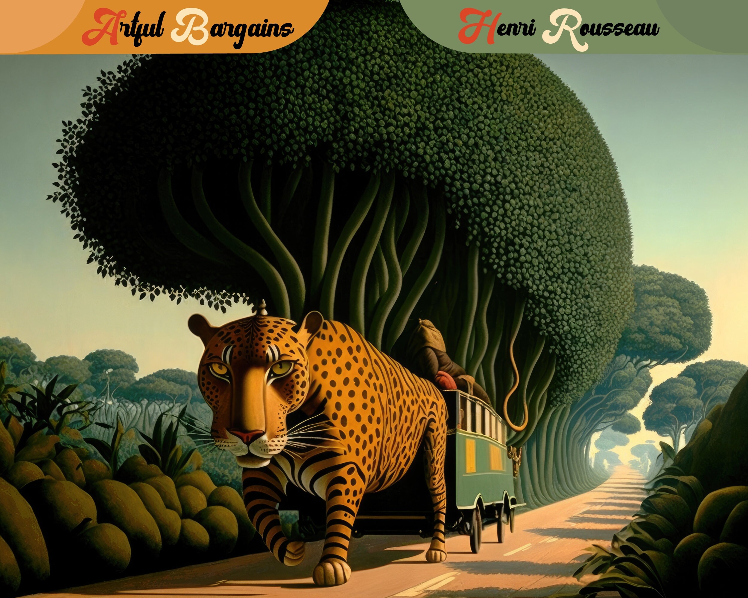 Henri Rousseau Art, Exotic Jungle Art Print, Rousseau Inspired ...