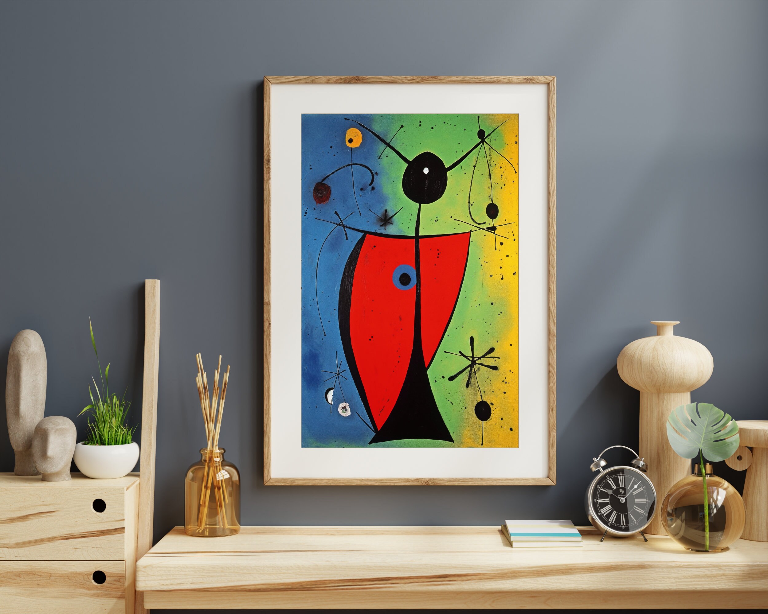 Miro Poster, Joan Miro Art Print, Abstract Surrealism, Miro Inspired ...