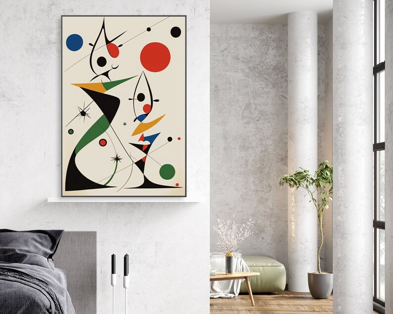 Joan Miro Art Print, Miro Poster, Miro Inspired Printable Wall Art ...