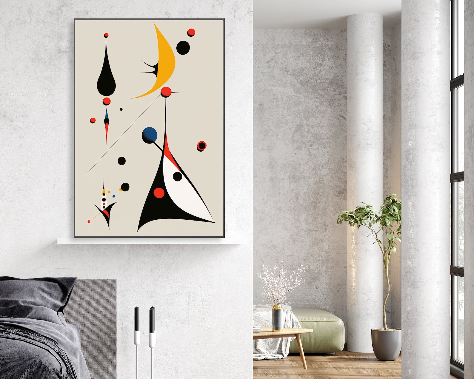 Joan Miro Art Print, Miro Inspired Printable Wall Art, Instant Digital ...