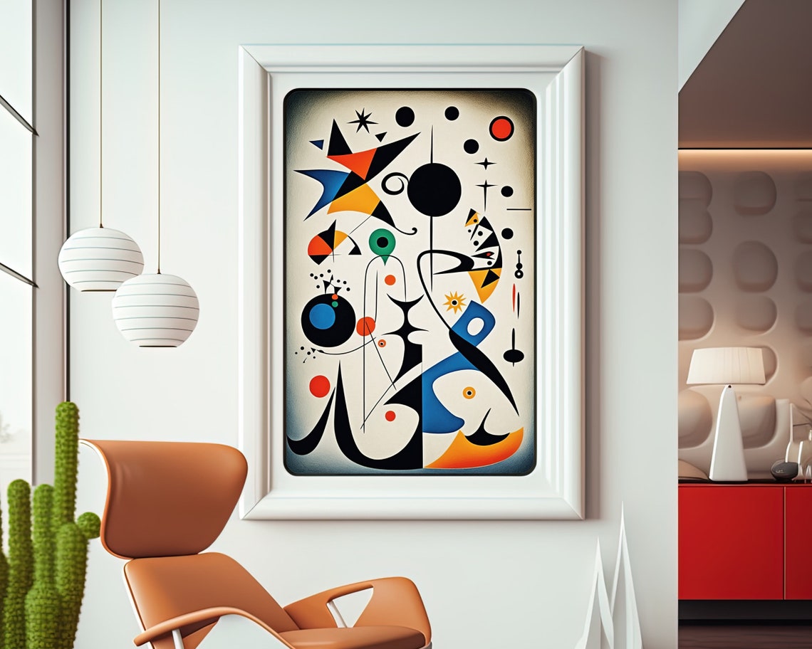 Miro Poster, Miro Inspired Printable Wall Art, Joan Miro Art Print ...