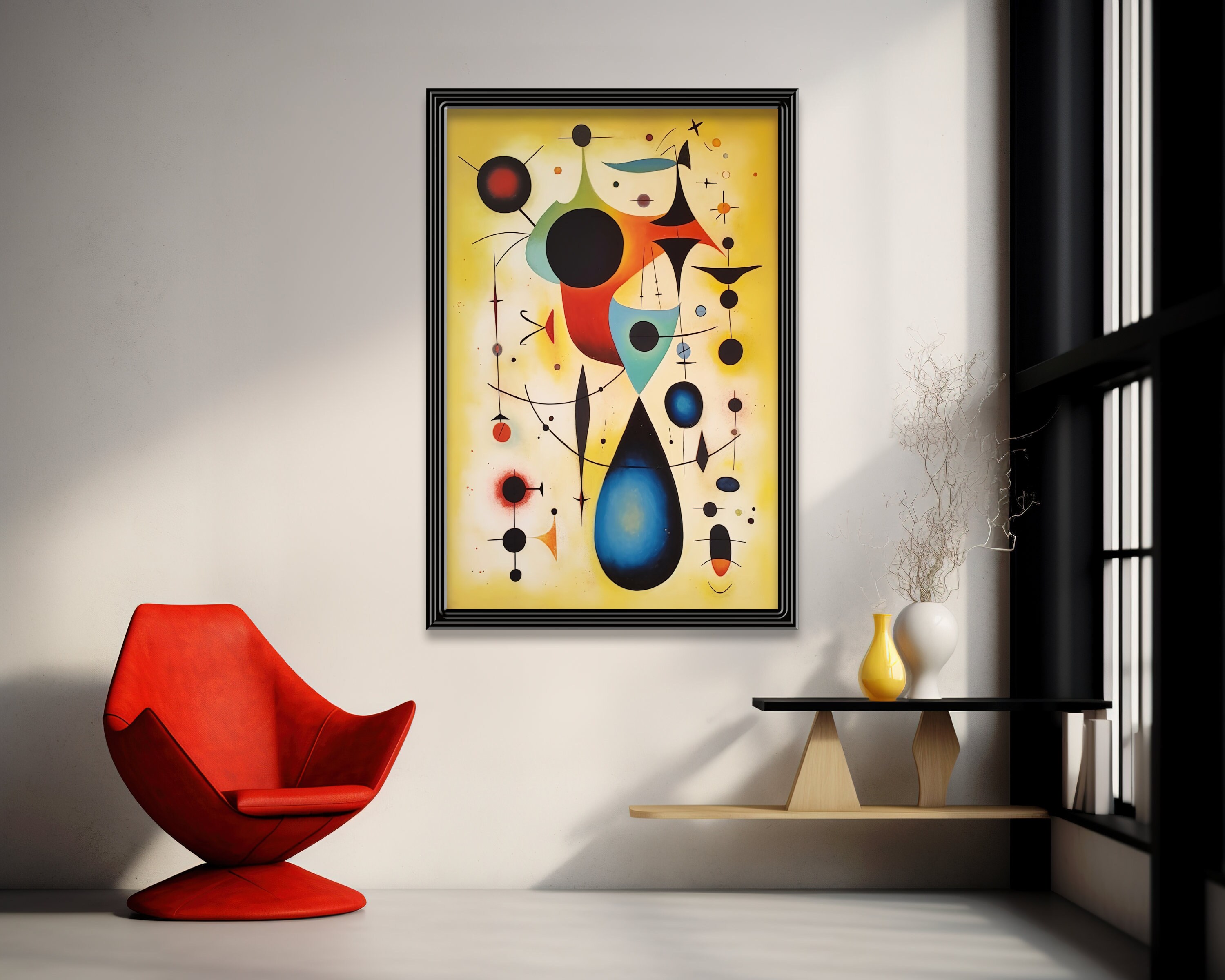 Miro Art Print Joan Miro Poster Colorful Abstract - Etsy
