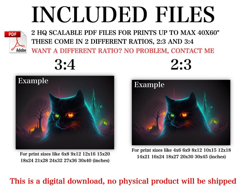 Printable Neon Wall Art, Colorful Lion Print, Neon Art, Neon Animal ...