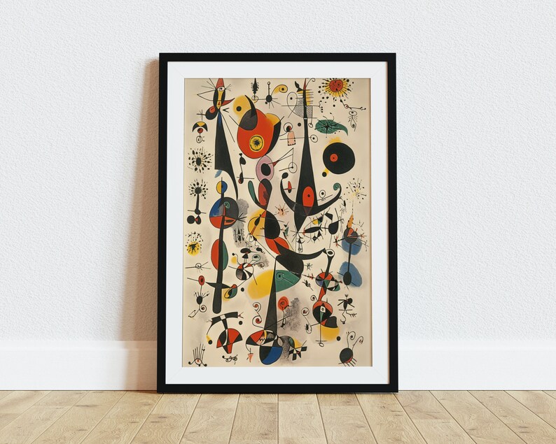 Joan Miro Art Print, Miro Poster, Miro Inspired Printable Wall Art ...
