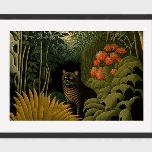 Henri Rousseau Art Print, Exotic Art, Rousseau Inspired Printable Wall ...