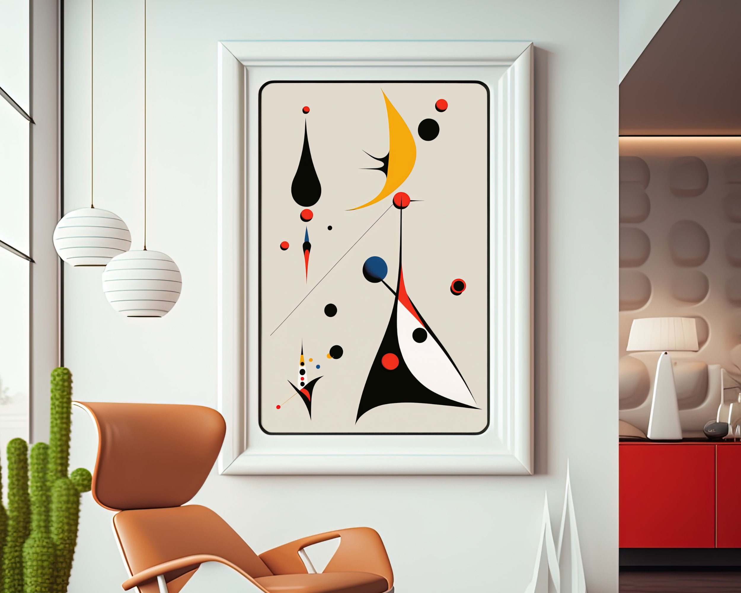 Joan Miro Art Print, Miro Inspired Printable Wall Art, Instant Digital ...