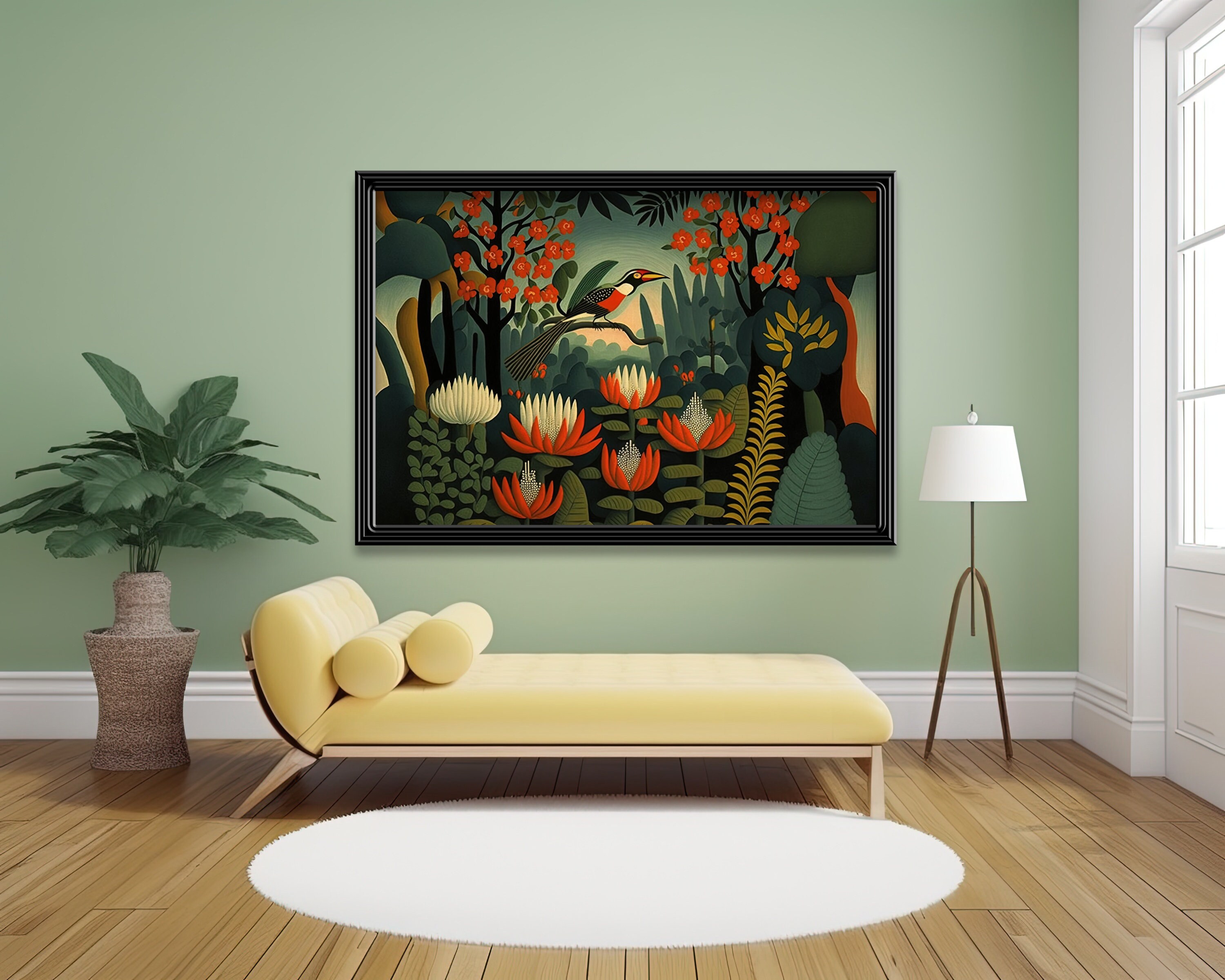 Henri Rousseau Art Print, Exotic Art, Rousseau Inspired Printable Wall ...